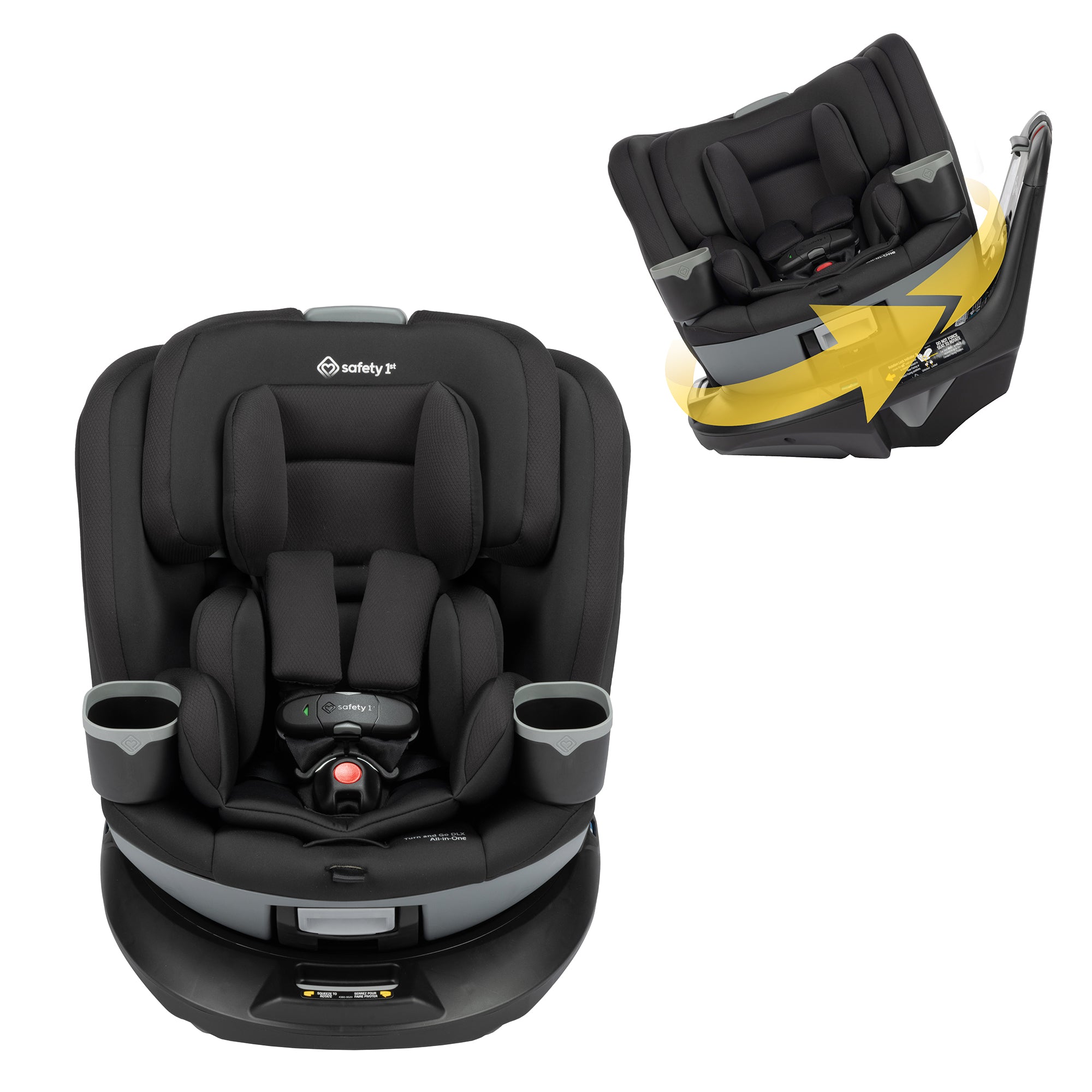 Turn and Go 360 DLX Rotating All-in-One Convertible Car Seat – Safety 1st