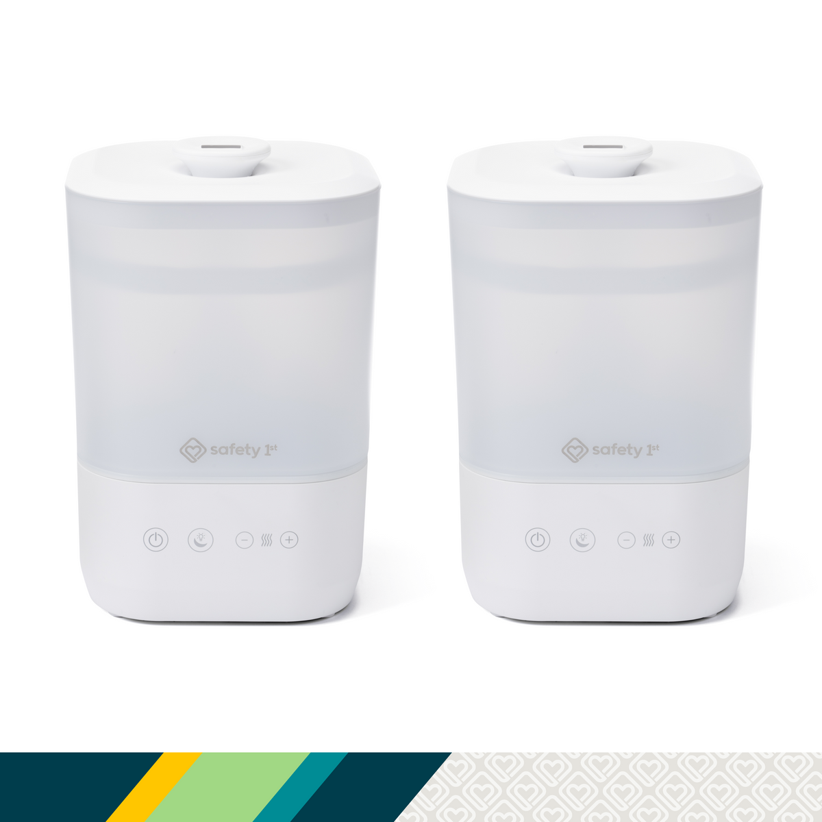 Safety 1st Comforting Cool Mist Top-Fill Humidifier (2 Pack)
