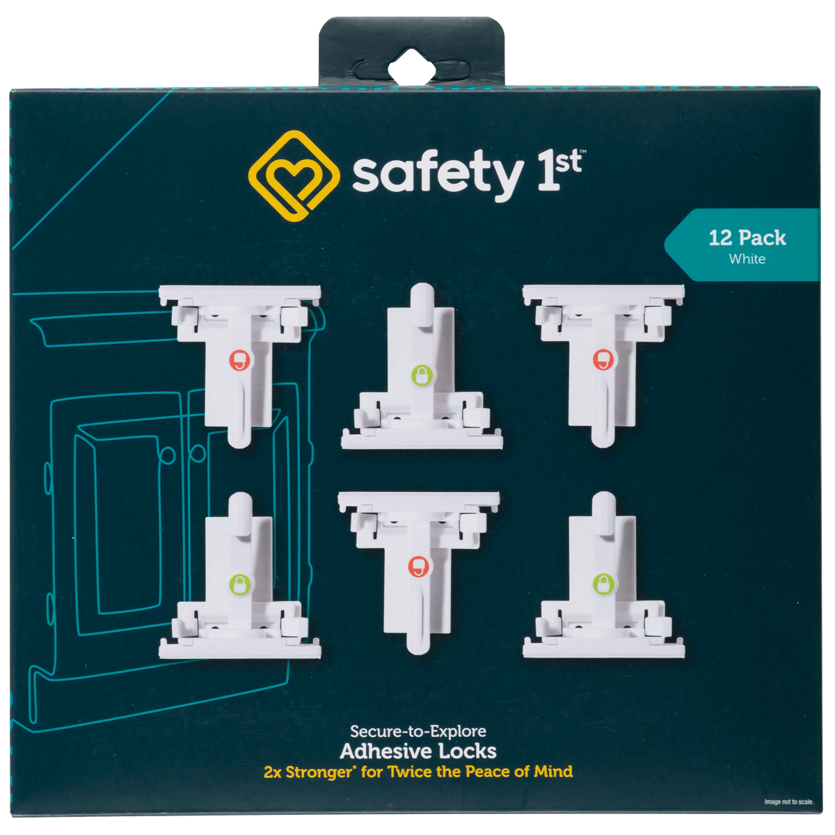 Safety 1st Secure-to-Explore Adhesive Locks (12 pack)